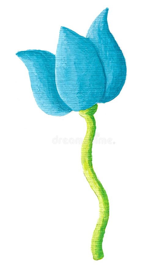 Blauwe tulp stock illustratie. Illustration of macro - 14122562