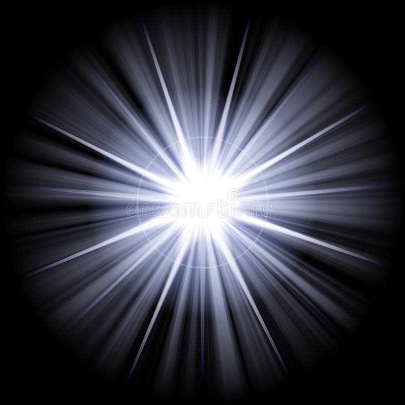 Blauwe witte ster stock illustratie. Illustration of uitbarsting - 6959420