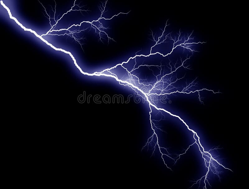 Witte zijwaartse Bliksem, stock illustratie. Illustratie bestaande uit ...