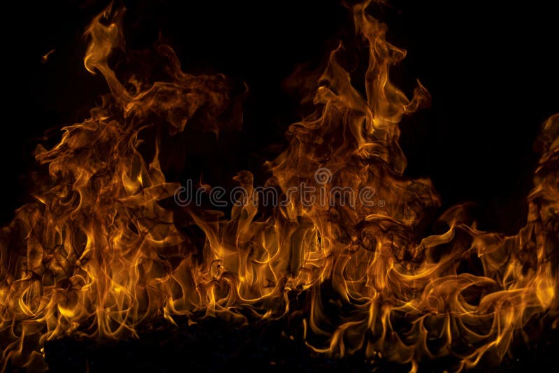 Blaze Burning Fire Flame on Art Texture Background. Stock Photo - Image ...