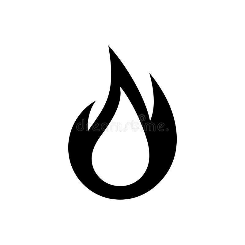 Blaze burst flame icon stock vector. Illustration of blazing - 306213593