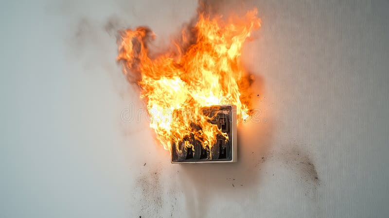Blaze Erupting from Electrical Panel in a Residential Building during ...