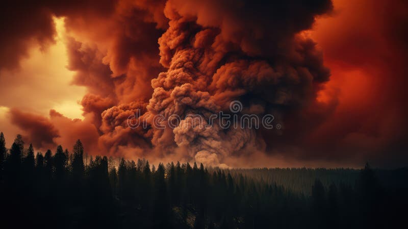 Blaze fire cloud stock illustration. Illustration of flames - 368926992