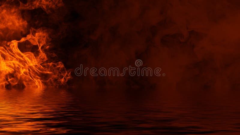 Blaze Fire Flame Texture Overlays on Isolated Background with Water ...