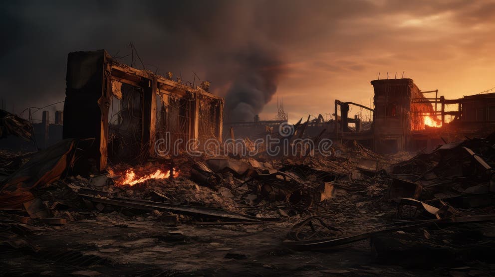 Blaze fire hell stock illustration. Illustration of desolate - 336235873