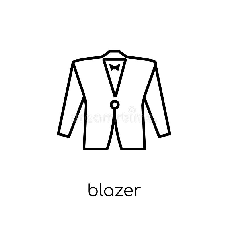 Blazer Icon from Clothes Collection. Stock Vector - Illustration of ...