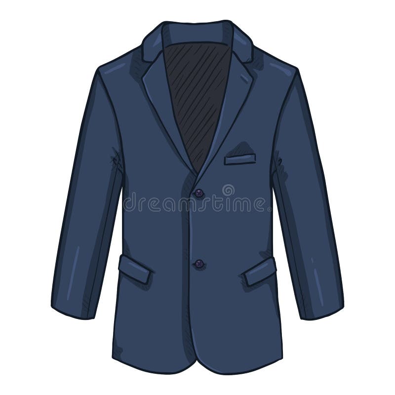 Blazer. Suit Jacket Vector Cartoon Illustration Stock Vector ...
