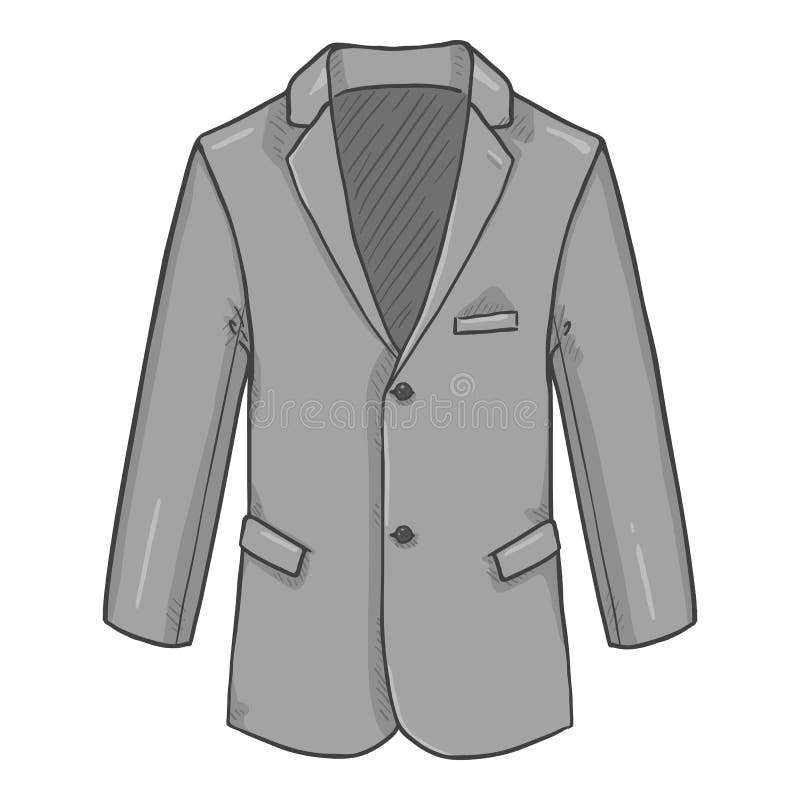 Blazer. Suit Jacket Vector Cartoon Illustration Stock Vector ...