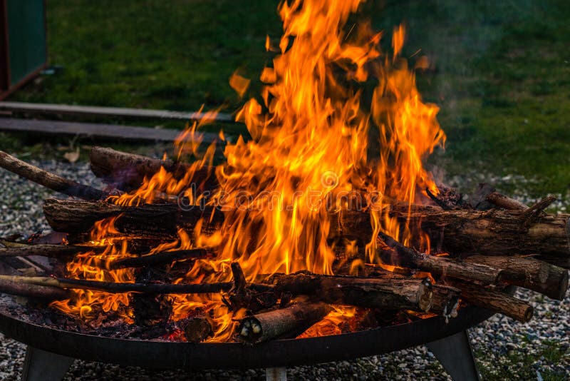 Blazing bracer stock photo. Image of ashes, cooking - 130642790