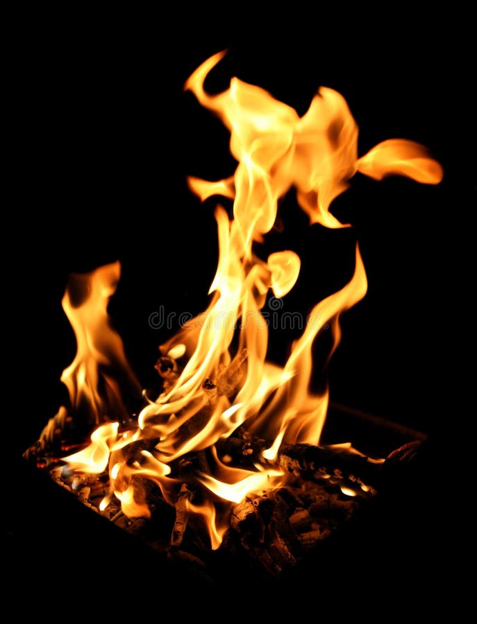 Blazing Campfire stock photo. Image of campfire, fuel, blaze - 949202