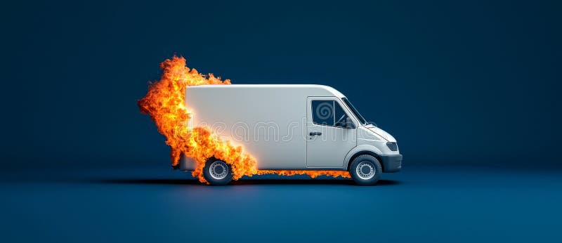 Blazing-fast Package Delivery Service with a Van that Has Wheels on ...