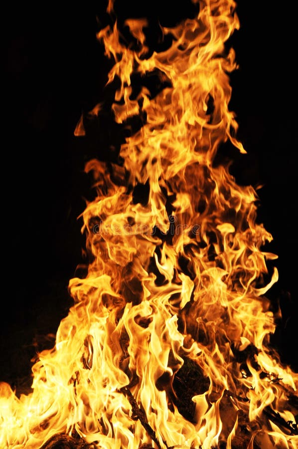 Blazing fire stock photo. Image of firestorm, enchanted - 12770880