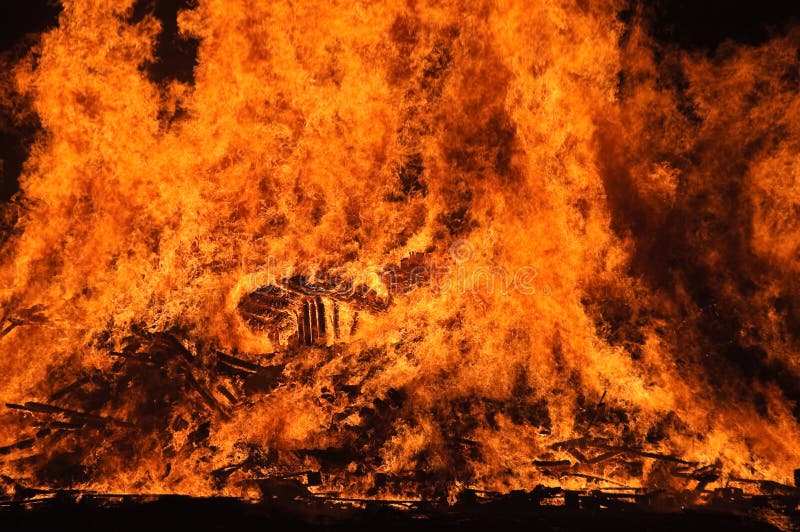 Blazing fire stock image. Image of trouble, night, blazing - 13779341
