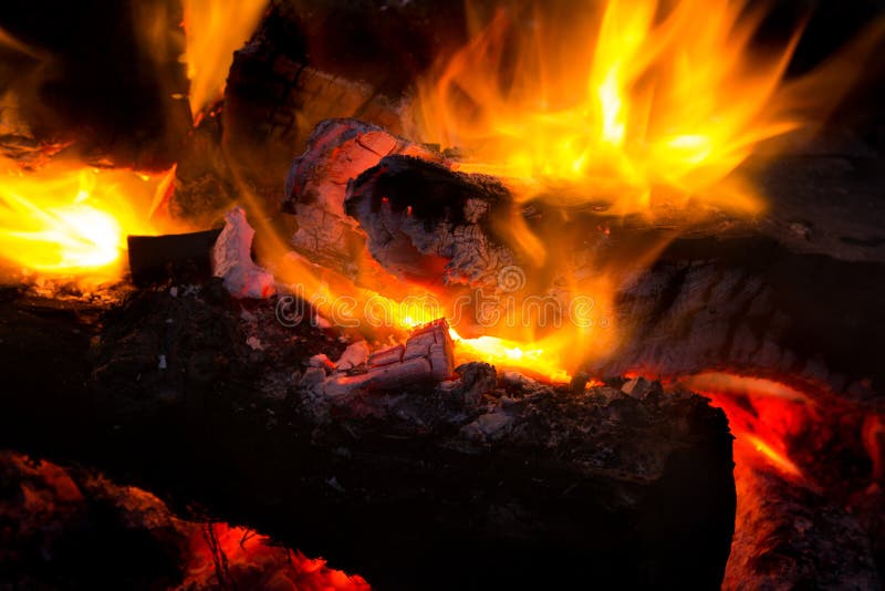 Blazing Fire stock photo. Image of ignite, flames, logs - 59324706