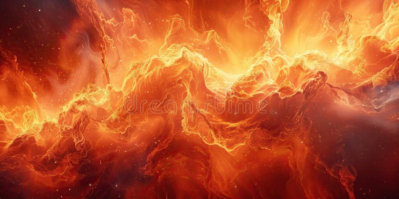 Seamless Fire Pattern, a Close Up View of a Fire Texture, Showcasing ...