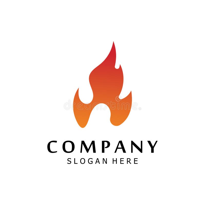 Blazing Fire, Embers, Fireball Logo and Symbol Vector Image. with ...