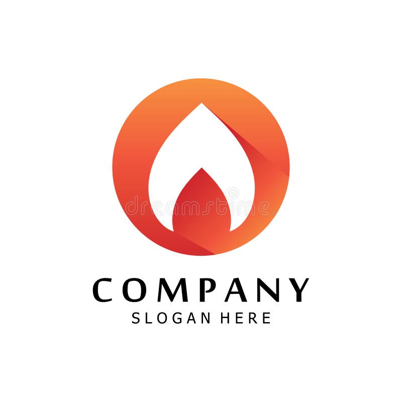 Blazing Fire, Embers, Fireball Logo and Symbol Vector Image. with ...