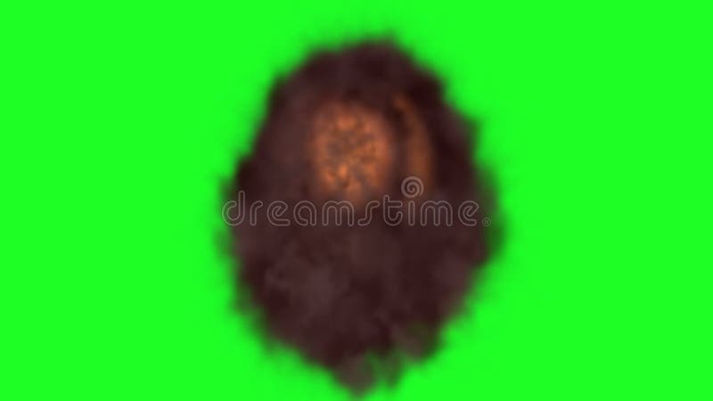 Blazing Fire Explosion on Green Screen for Special Effects and Digital ...