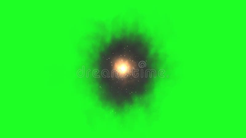 Blazing Fire Explosion on Green Screen for Special Effects and Digital ...