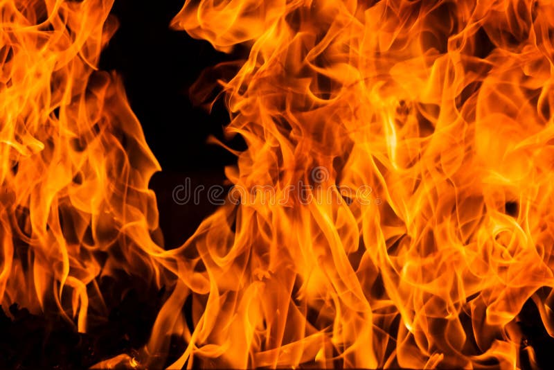 Blazing Fire Flame Background Stock Photo - Image of inferno, isolated ...