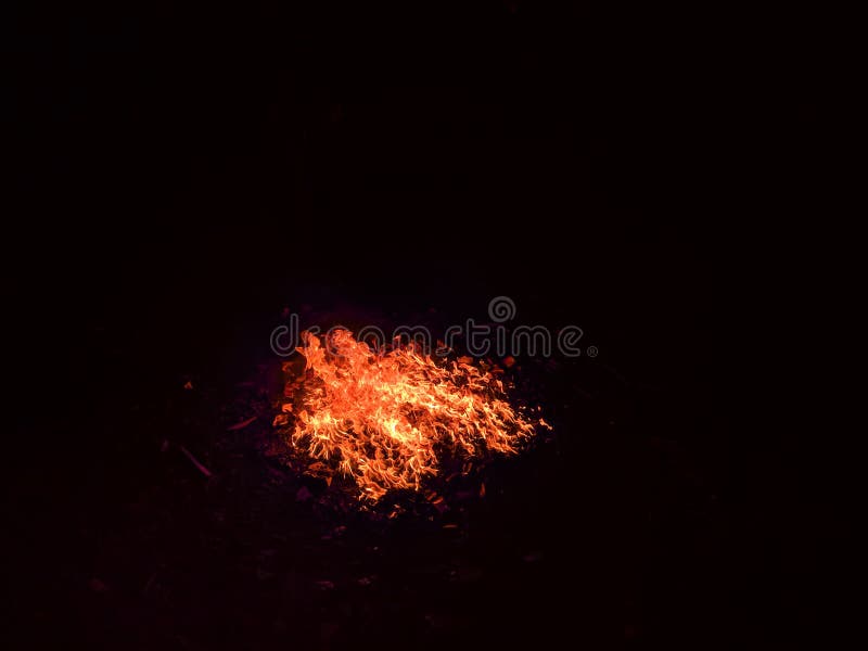 Blazing fire night stock photo. Image of blazing, font - 203748840