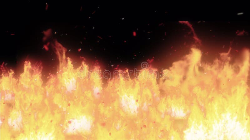Blazing Flame with Fire Effects with Alpha Channel Stock Video - Video ...