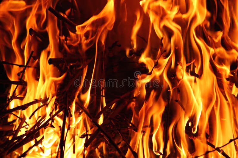 Blazing Flames As a Background Stock Image - Image of burns, blazing ...