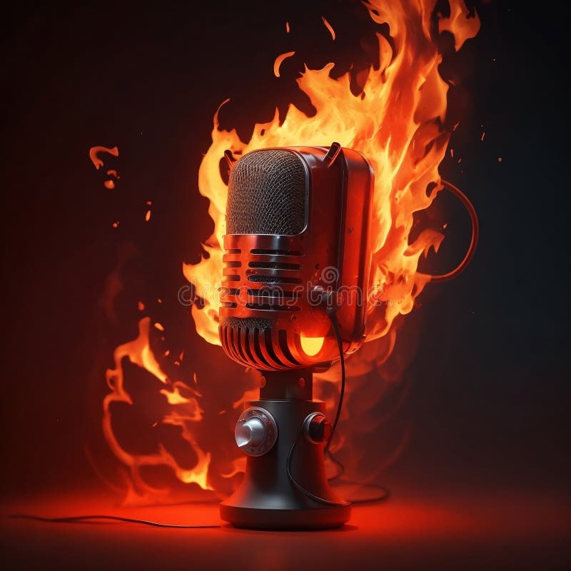 Flame Microphone Stock Illustrations – 812 Flame Microphone Stock ...