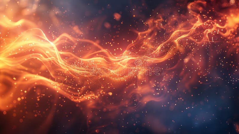 Blazing Realistic Fire Flame Effect Background Stock Illustration ...