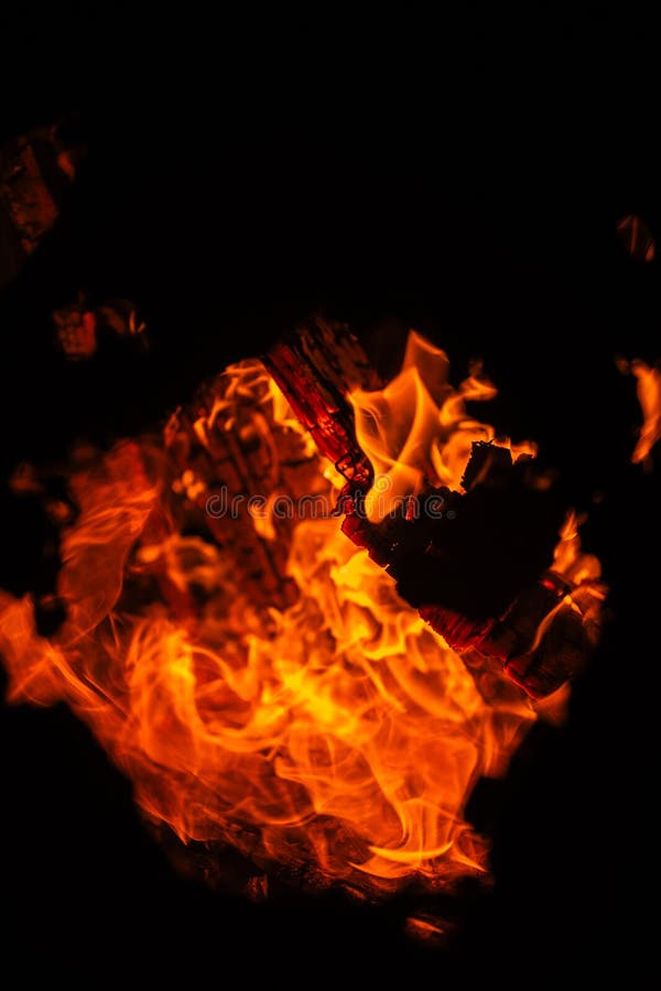 Blazing Red Flames Raging and Storming Stock Image - Image of glowing ...