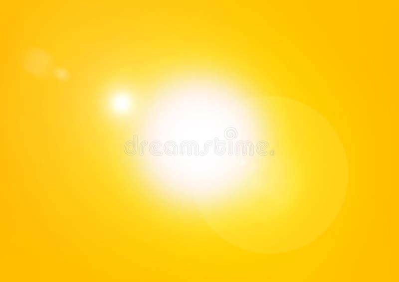Blazing Sun with Yellow and Ornage Tones Stock Vector - Illustration of ...