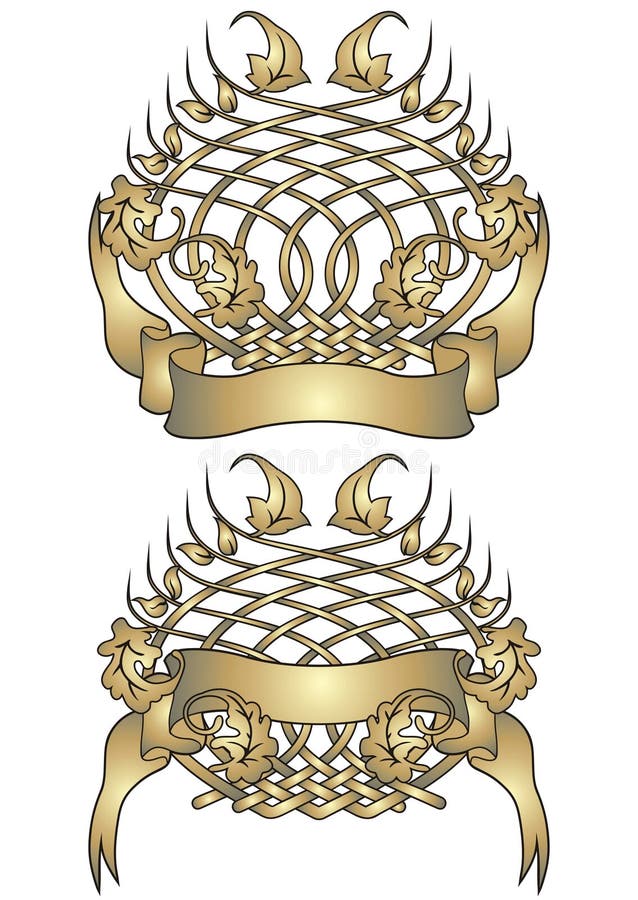 Blazon stock vector. Illustration of heraldic, revival - 10697996