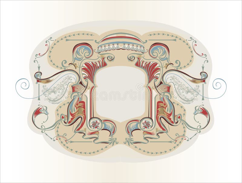 Blazon stock vector. Illustration of sign, dirty, design - 9080404