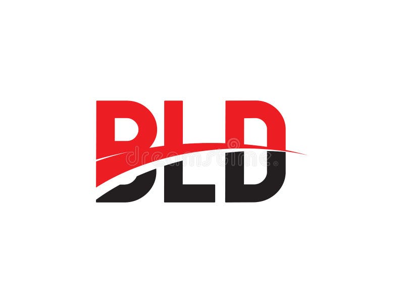 BLD Letter Initial Logo Design Vector Illustration Stock Vector ...