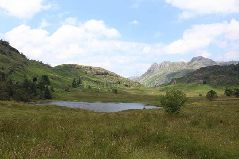 Blea Tarn in the English Lake District Stock Photo - Image of ...