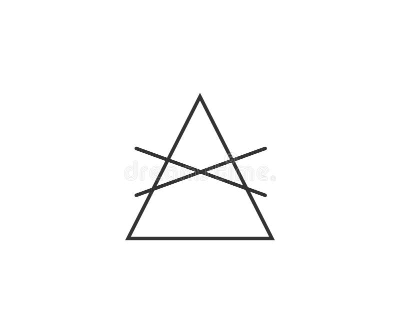 Bleach, Care, Dry Clean, Washing Icon. Vector Illustration, Flat Design ...