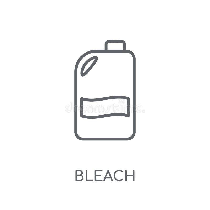 Bleach Linear Icon. Modern Outline Bleach Logo Concept on White Stock ...