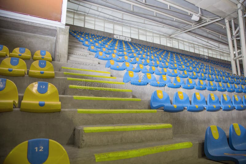 Bleachers in stadium stock image. Image of curtain, craft - 281781675