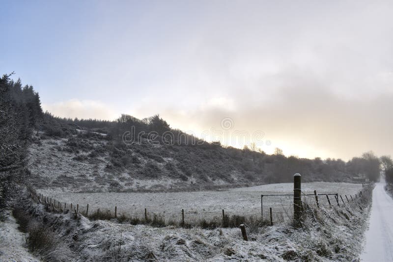 In the bleak mid winter stock image. Image of morning - 207273939