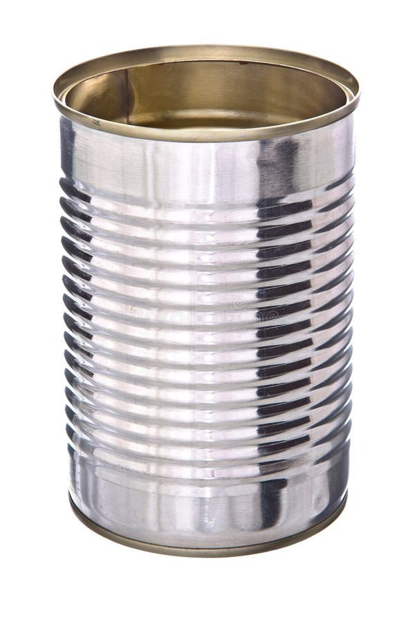 Blechdose stockbild. Bild von getrennt, eingemacht, hintergrund - 8593157