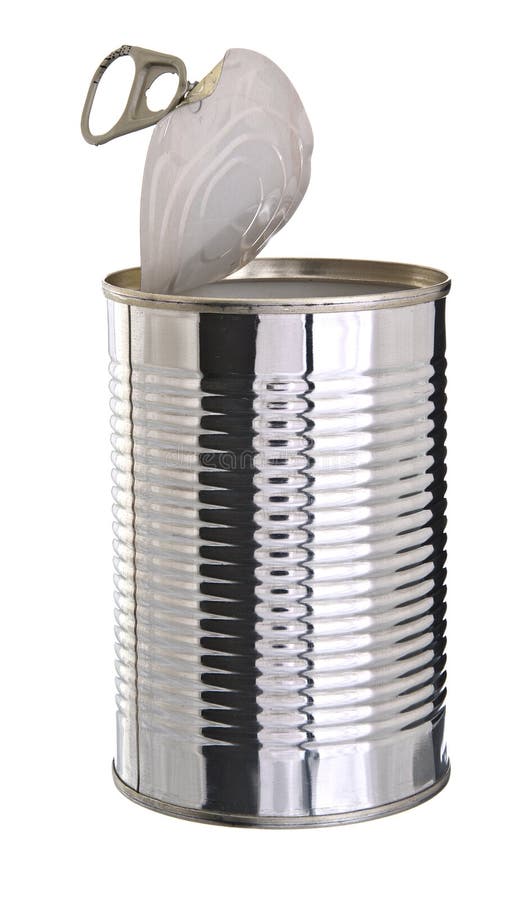 Zerquetschte Blechdose stockbild. Bild von hintergrund - 8636353