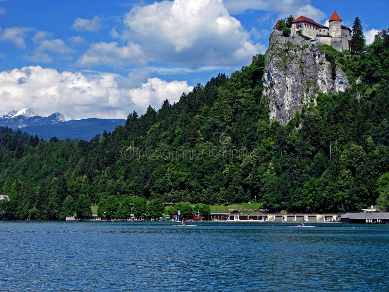 Bled castle stock photo. Image of europe, entrance, forest - 16138390