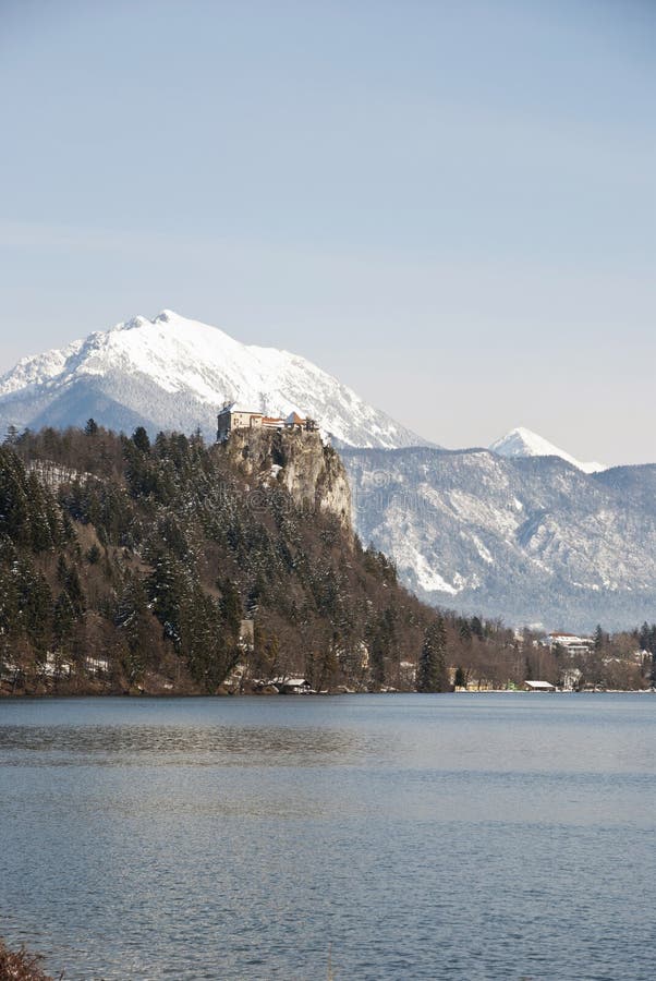 Bled Castle Above the Lake, Slovenia Stock Image - Image of destination ...