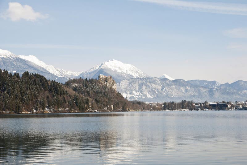 Bled Castle Above the Lake, Slovenia Stock Photo - Image of castle ...