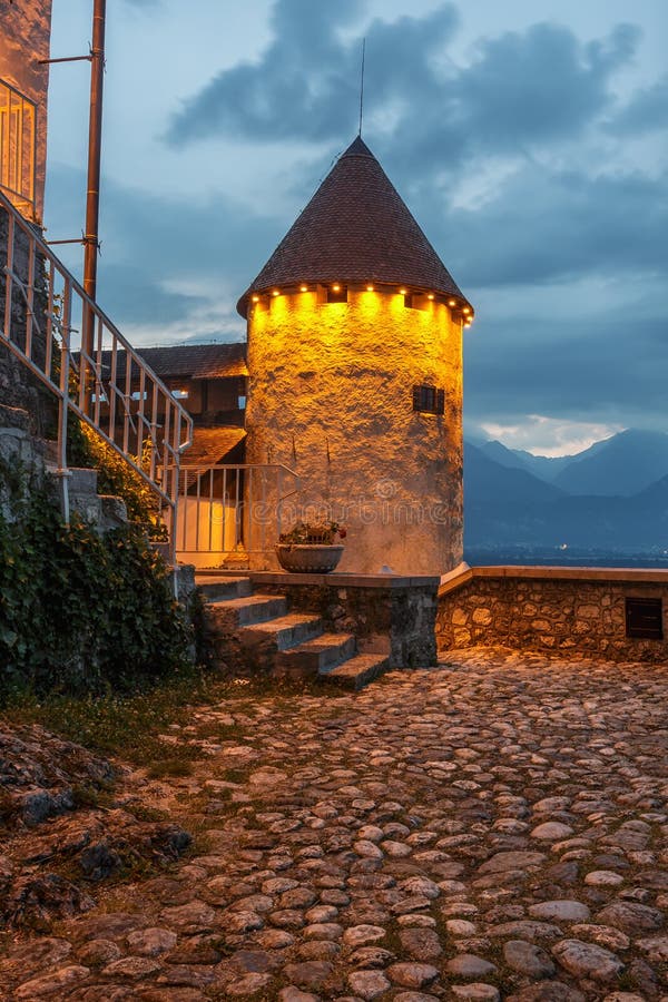 Bled Castle Blejski Grad in Bled Stock Photo - Image of exterior, grad ...