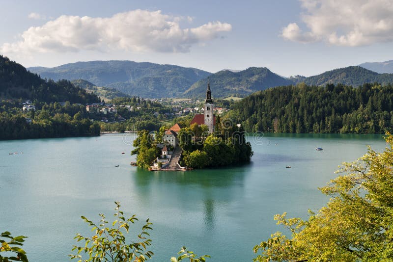 Bled lake stock photo. Image of forest, bled, alpine - 71368220
