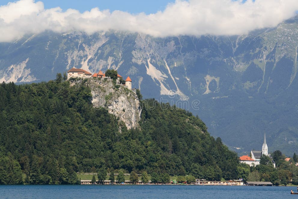 Bledski Grad stock photo. Image of quiet, lake, alps - 11781548