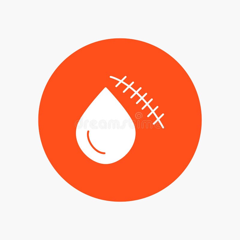 Bleeding, Blood, Cut, Injury, Wound Blue Solid Logo with Place for ...