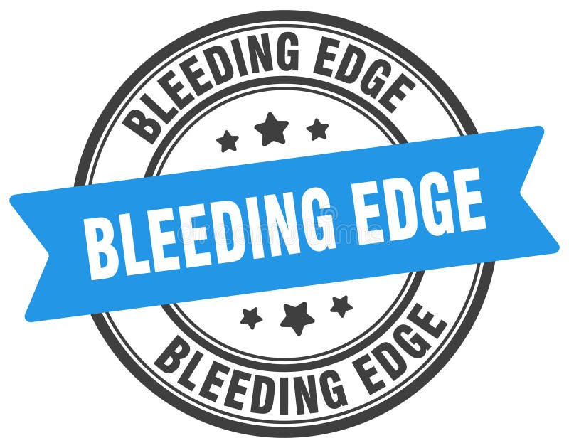 Bleeding Edge Stamp. Bleeding Edge Label on Transparent Background ...