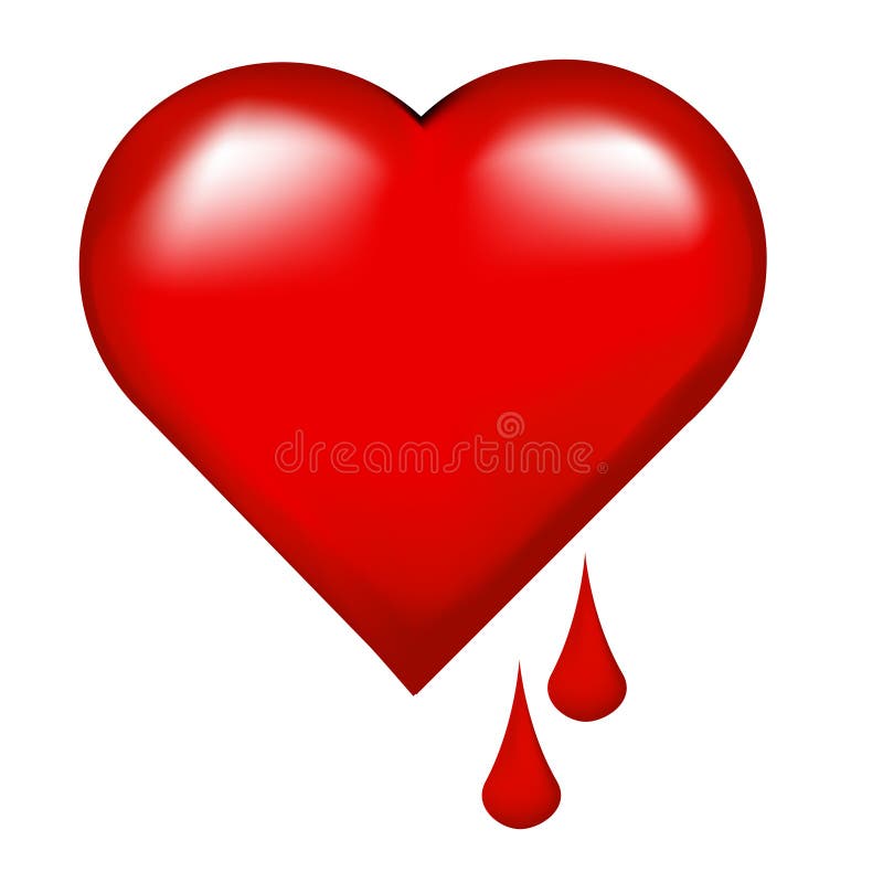 Bleeding Heart stock illustration. Illustration of affection - 7527388